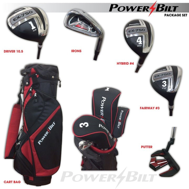 Powerbilt - Men's EX750 Package Left Handed Golf Set– Vin Golf - SG
